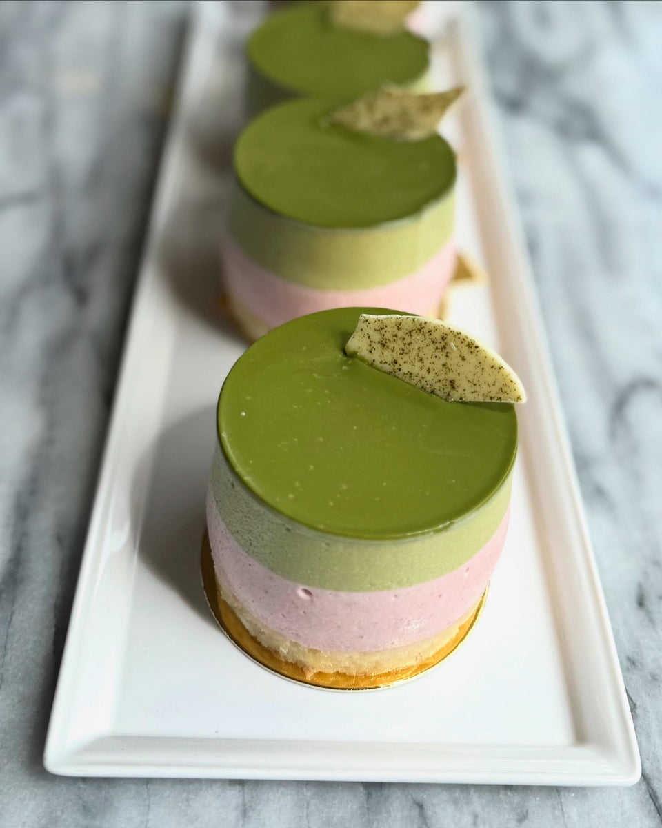 Strawberry Matcha Mousse Cake Individual – Lemonade Gluten Free Bakery